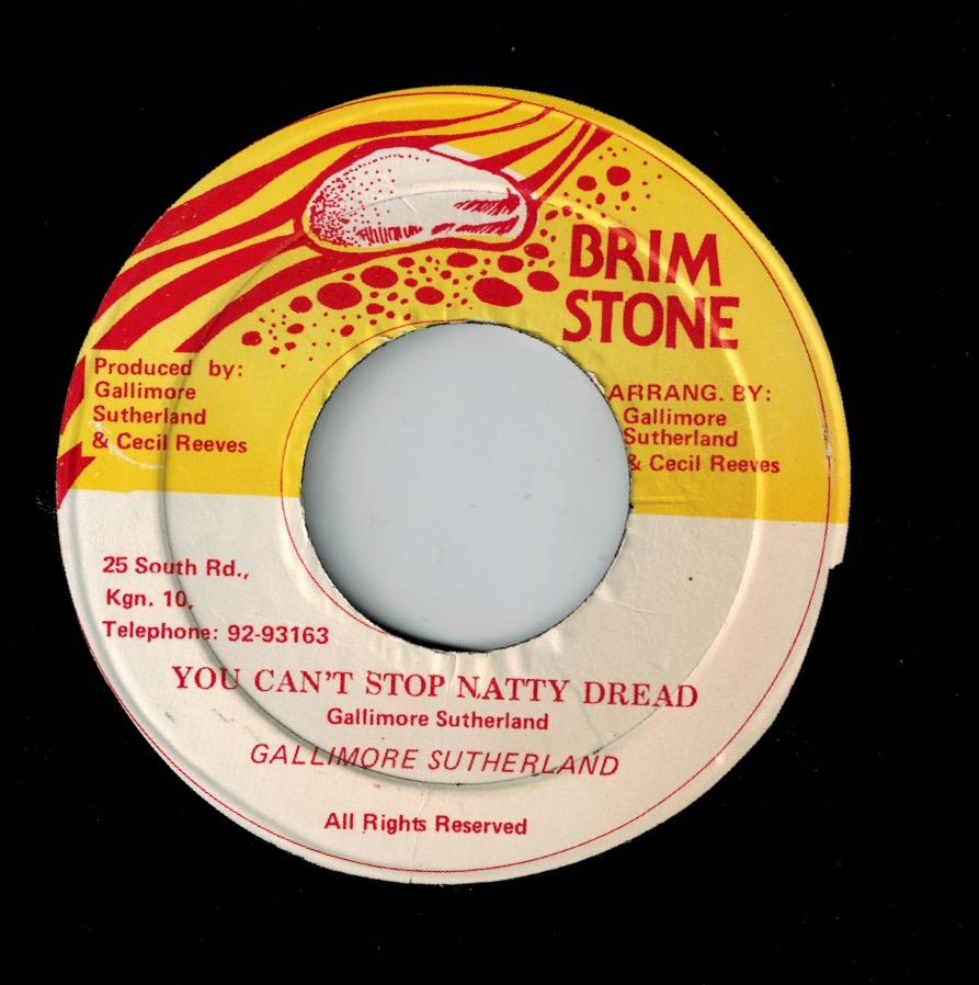Gallimore Sutherland - Can't Stop Natty Dread (Brim Stone) | Oneness ...